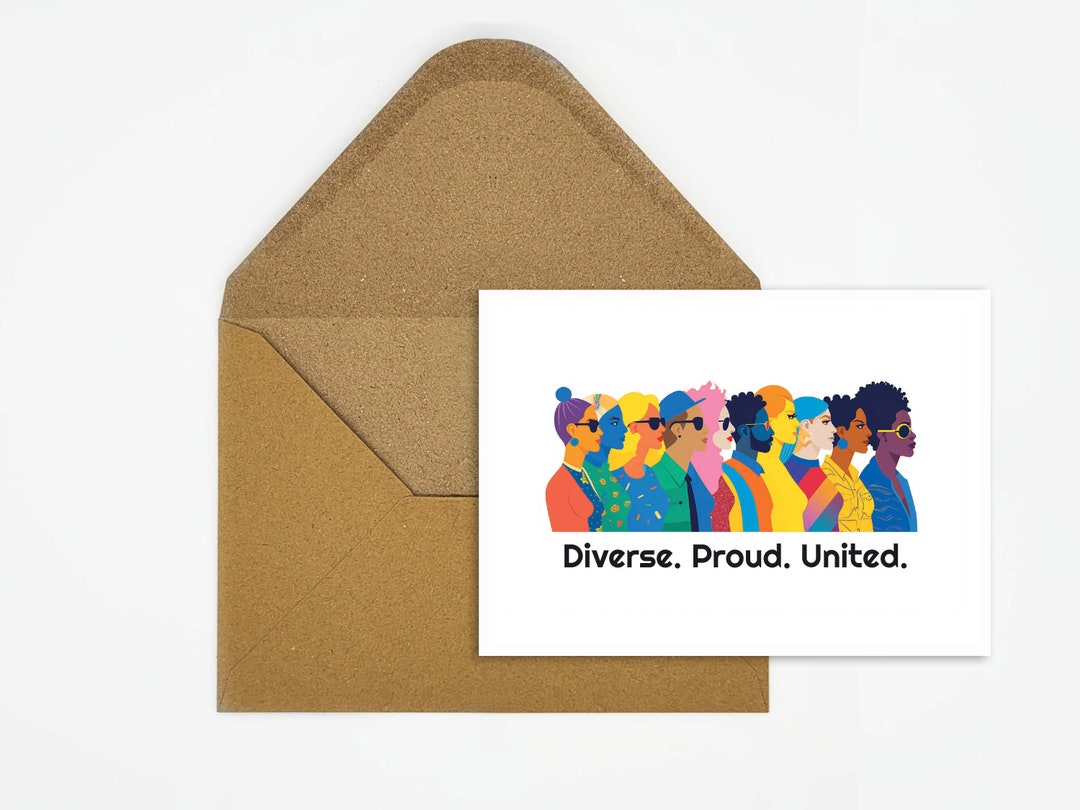 LGBTQ Postcard, LGBTQ Pride Card With Slogan, Pride Card for the LGBTQ ...