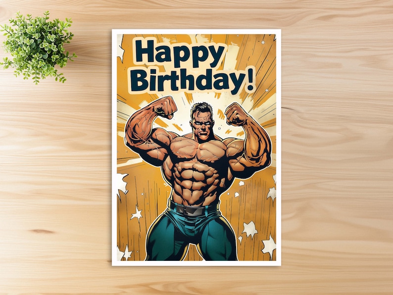 Bodybuilding Birthday Card, Happy Birthday Bodybuilding Birthday Card ...