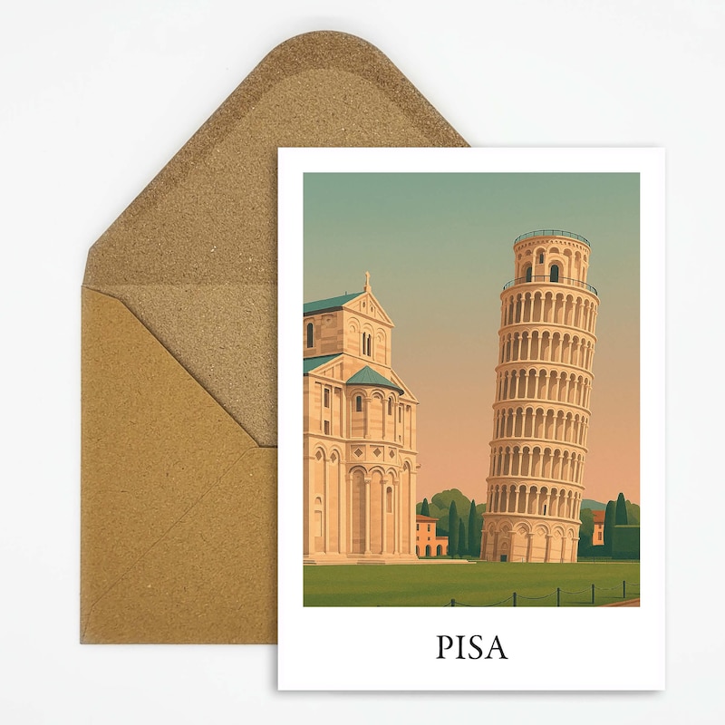 Pisa Travel Postcards - Etsy UK