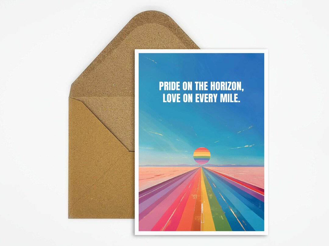 LGBTQ Postcard, LGBTQ Pride Card With Slogan, Pride Card for the LGBTQ ...