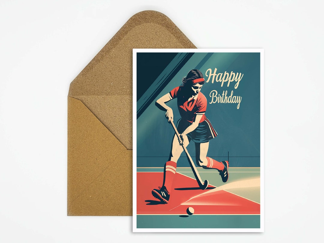 Birthday Card Field Hockey Women, Happy Birthday Card Field Hockey ...