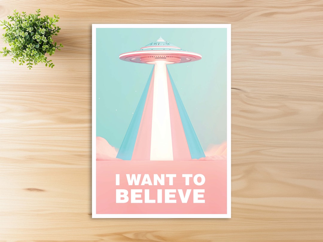 Transgender Postcard I Want to Believe, Transgender Postcard, LGBTQ ...