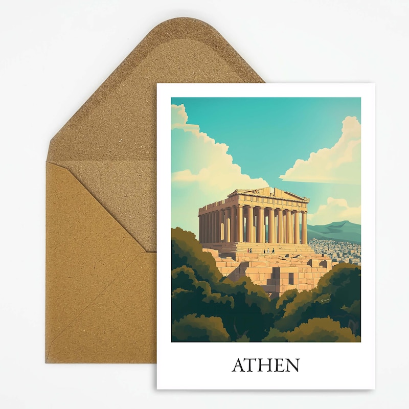 Greek Postcard - Etsy