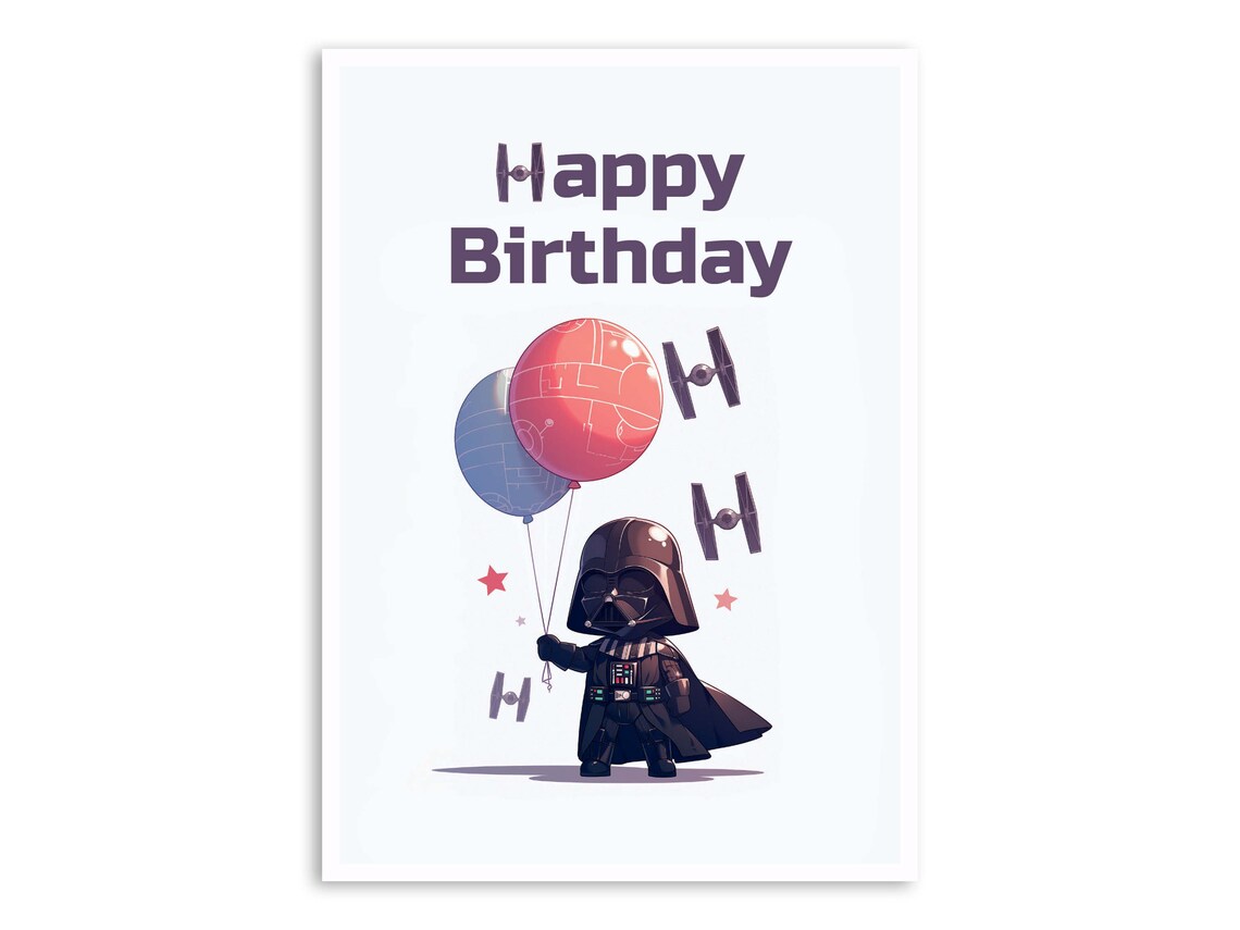 Happy Birthday Card, Science Fiction Postcard, Birthday Card, Funny ...