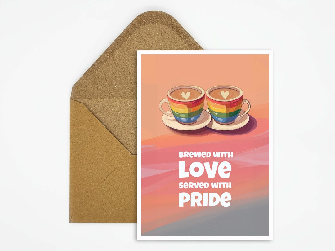 LGBTQ Postcard, LGBTQ Pride Card With Slogan, Pride Card for the LGBTQ ...