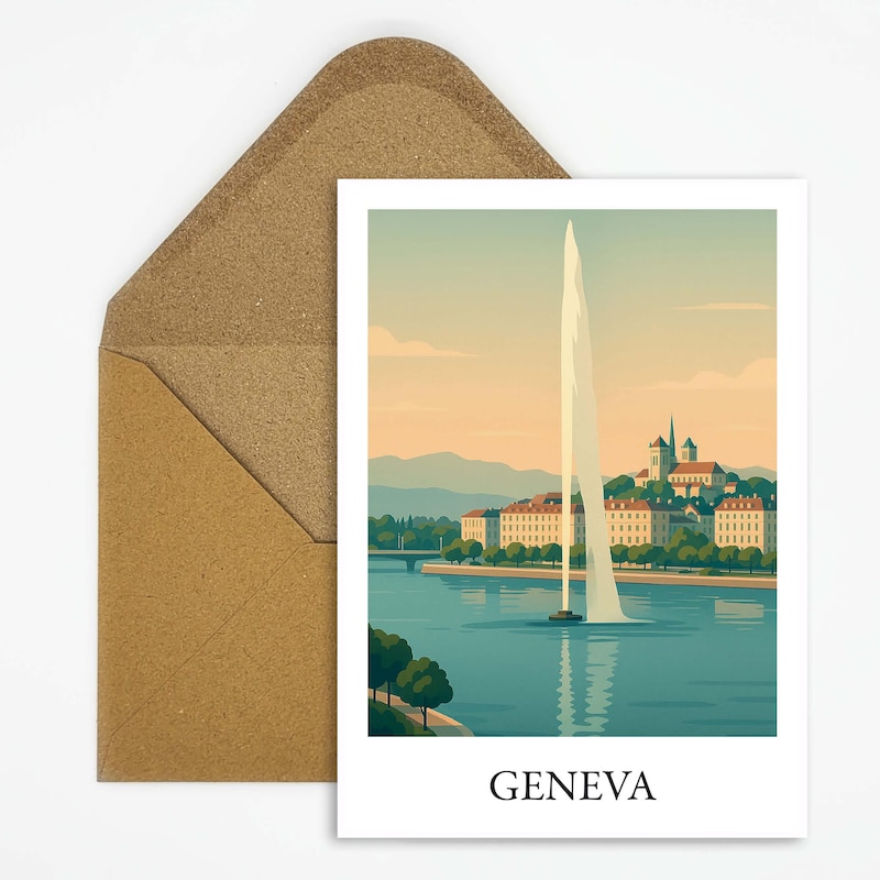 Swiss Postcard - Etsy