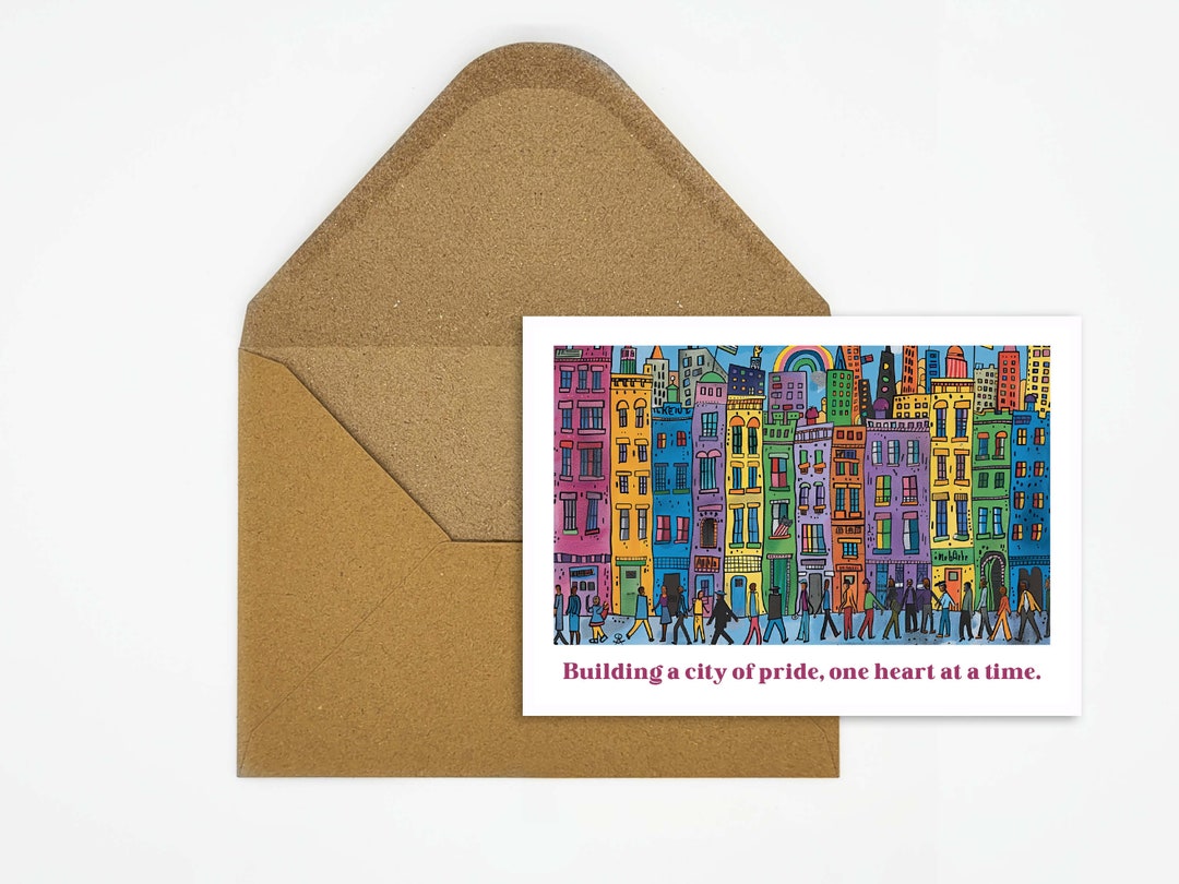 LGBTQ Postcard, LGBTQ Pride Card With Slogan, Pride Card for the LGBTQ ...