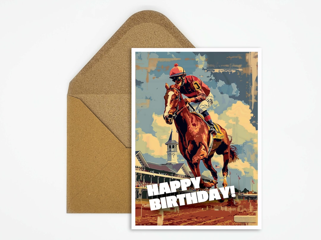 Riding Birthday Card, Happy Birthday Riding Birthday Card, Gift Card ...