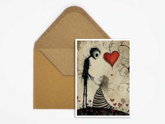 Tim Burton Zeichnungen Liebe