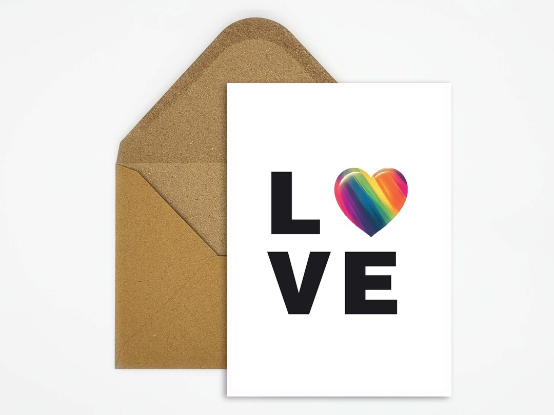 LGBTQ Postcard, LGBTQ Pride Card With Slogan, Pride Card for the LGBTQ ...