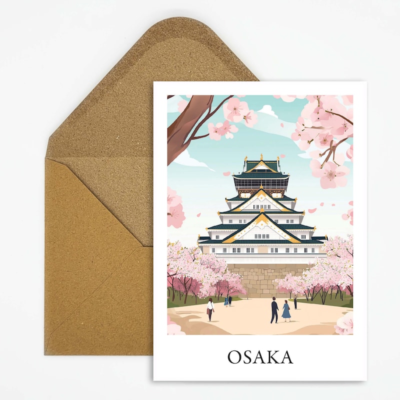 Japan Map Postcard - Etsy