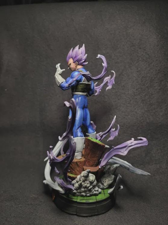 Vegeta Ultra Ego Figur, Dragon Ball Figure, - Etsy