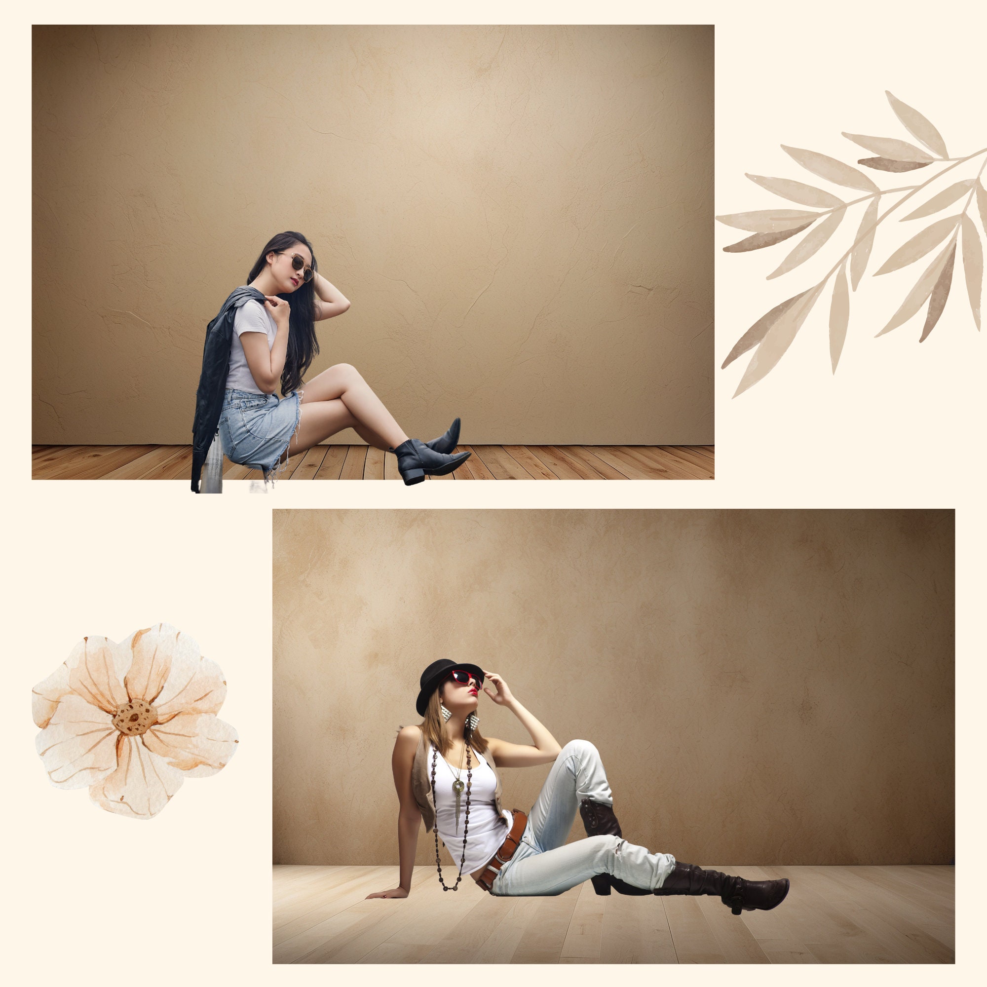 20 Beige Backdrops With Soft Texture Digital Download, 7600 X 5000 Pixels, 300 Dpi, Includes ...
