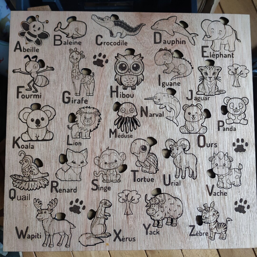 Wooden Puzzle Plan for Children - Etsy