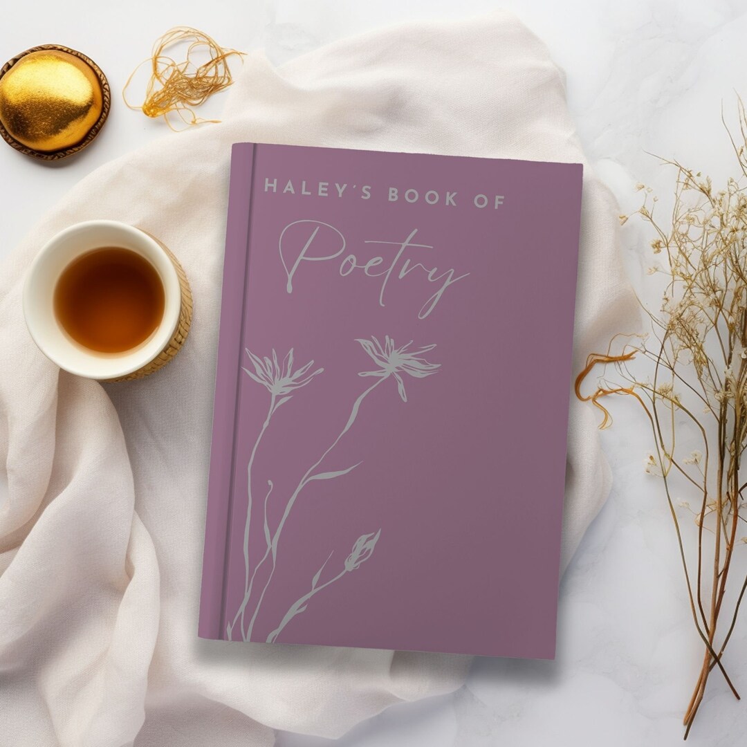 Personalized Poetry Journal for Women, Custom Poetry Book With Name ...