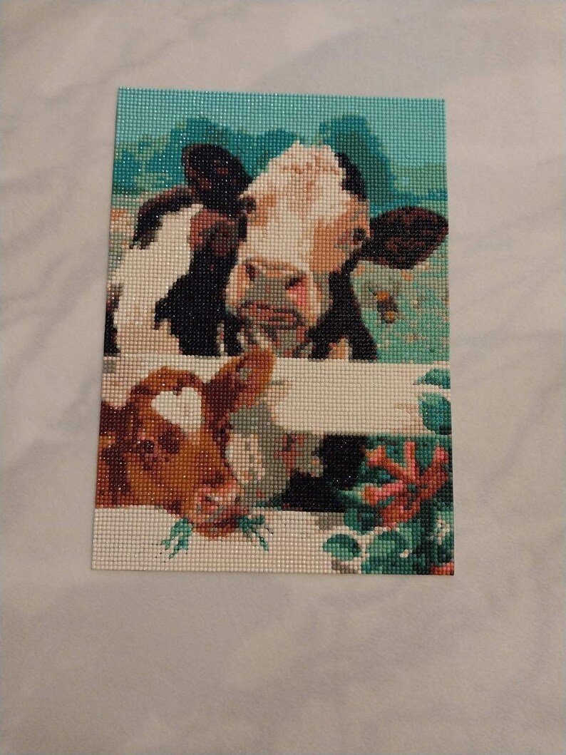 Diamond Art cows Complete - Etsy