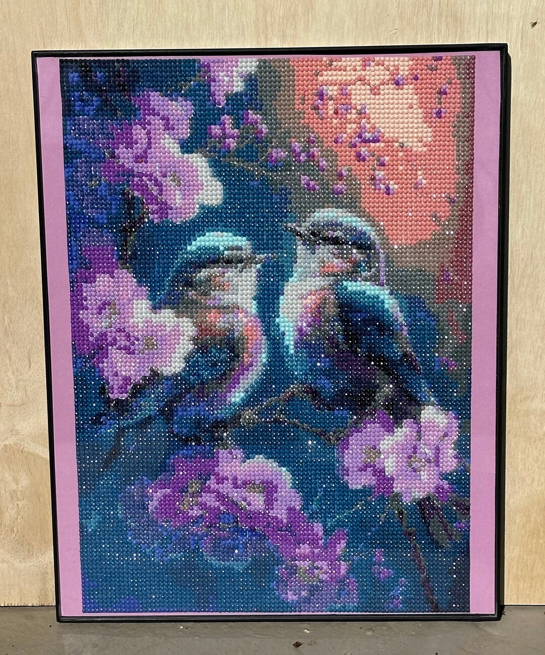 Bluebird / Lovebird Diamond Art Complete With Frame - Etsy