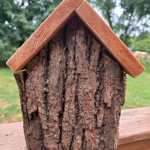 Natural Bark Birdhouse-gorgeous - Etsy