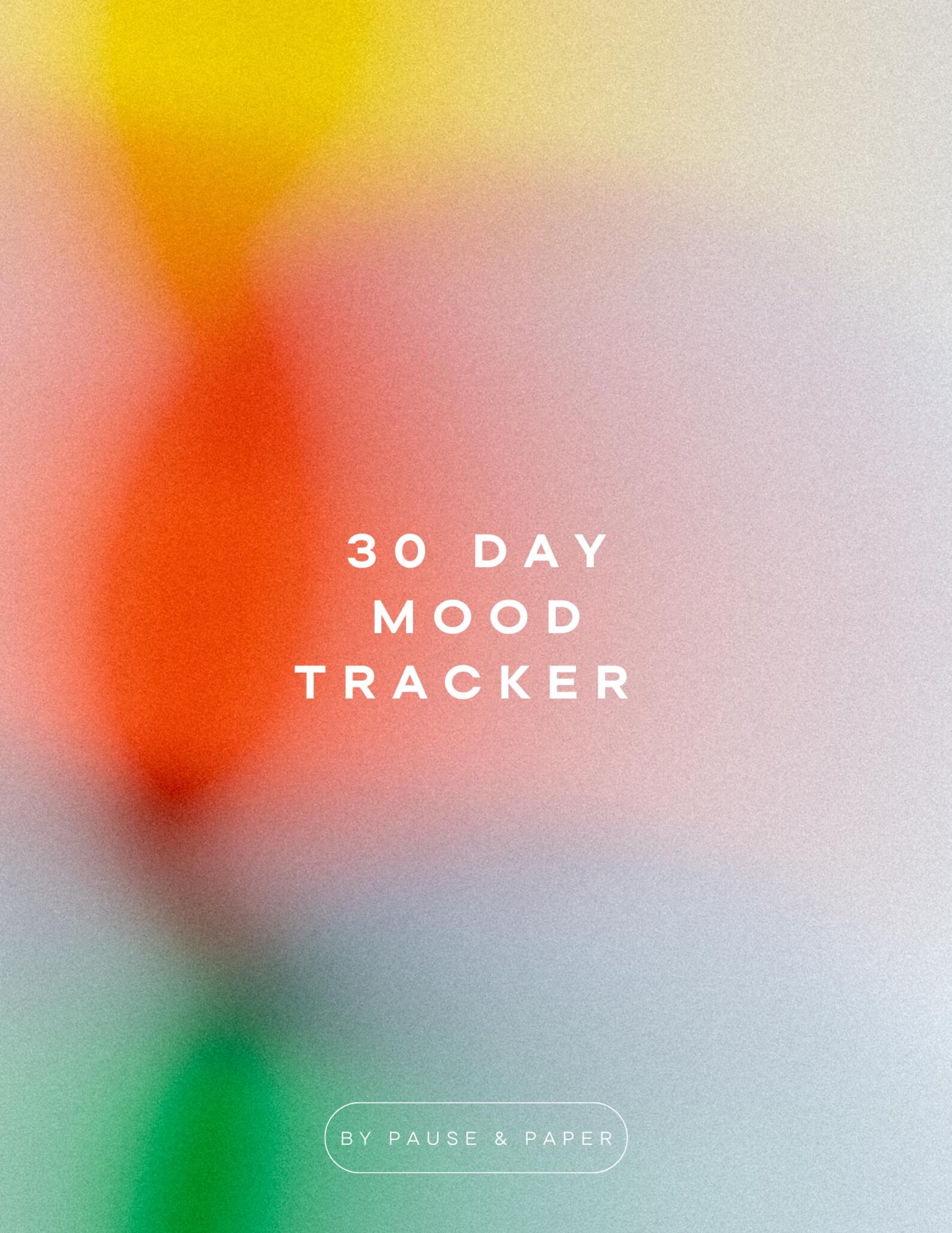 30-day Mood Tracker Printable | Simple Mental Health Log | Colour-in ...