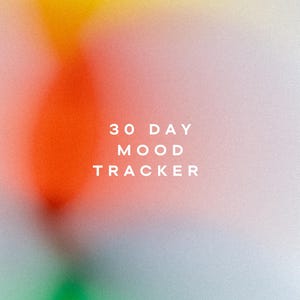 30-day Mood Tracker Printable | Simple Mental Health Log | Colour-in ...