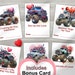 Printable Monster Truck Valentine's Day Cards for Kids, Classroom ...