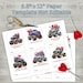 Printable Monster Truck Valentine's Day Cards for Kids, Classroom ...