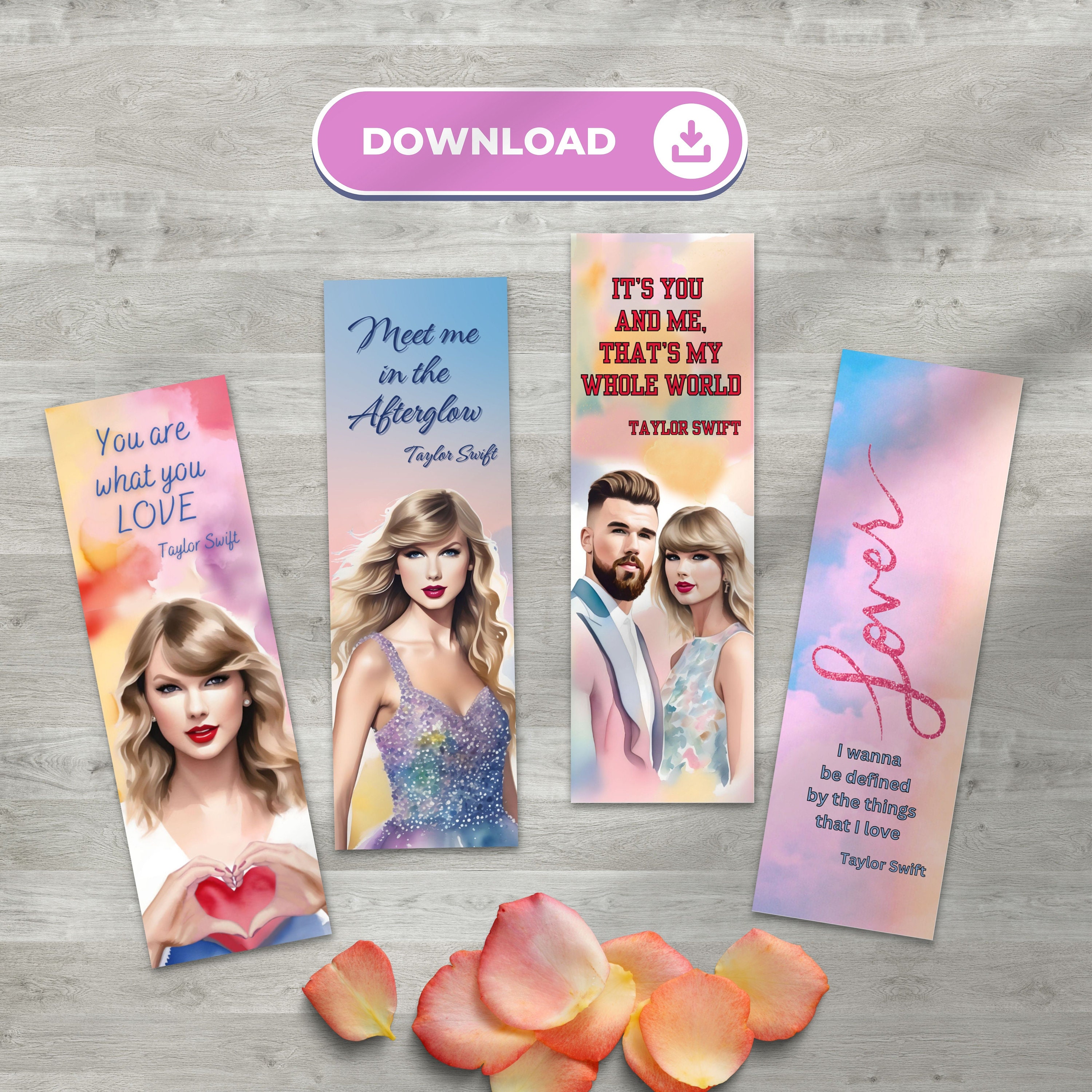 Printable Lover Inspired Bookmarks for Swifties, Taylor Inspired ...