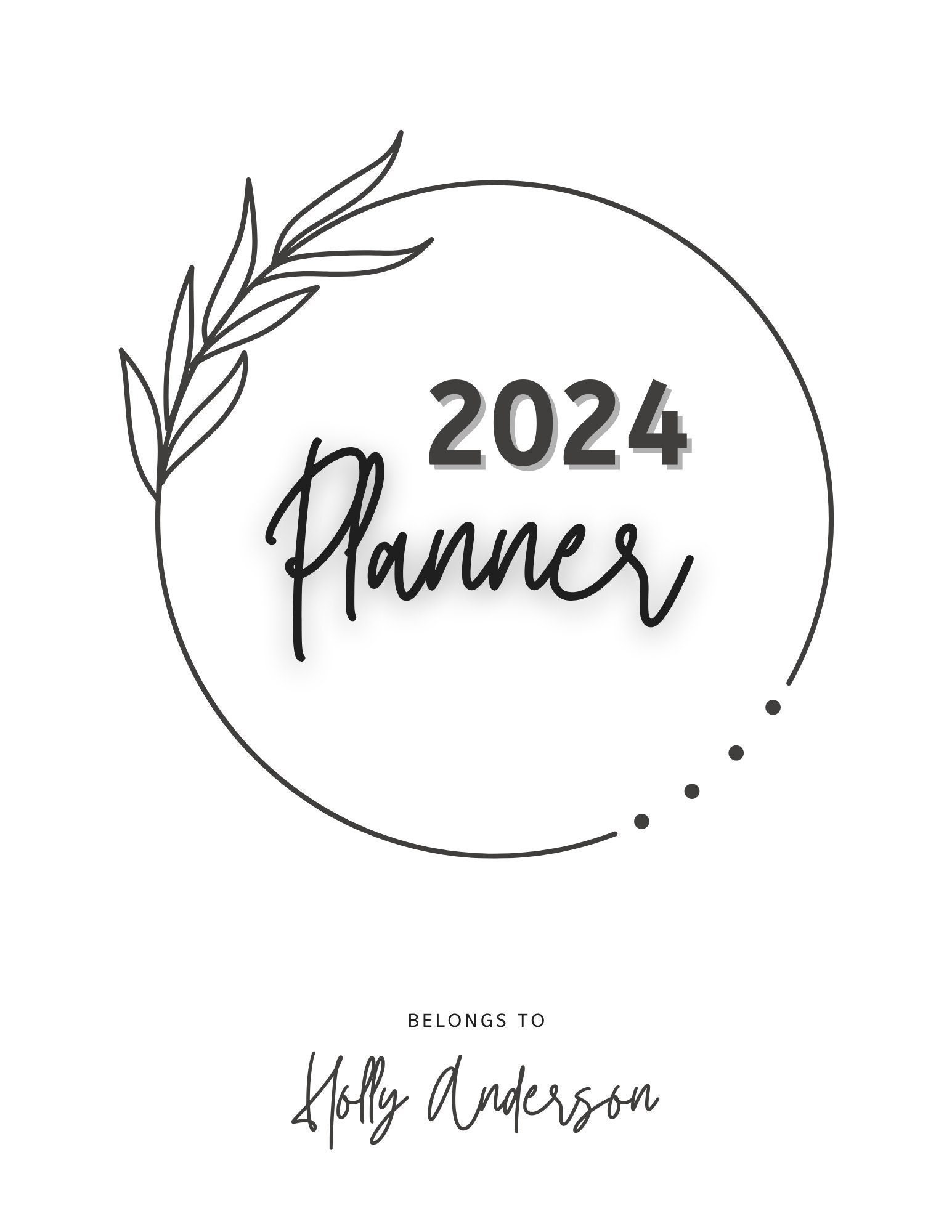 Yearly Planner 2024 Digital Planner Printable Planner Custom Planner - Etsy