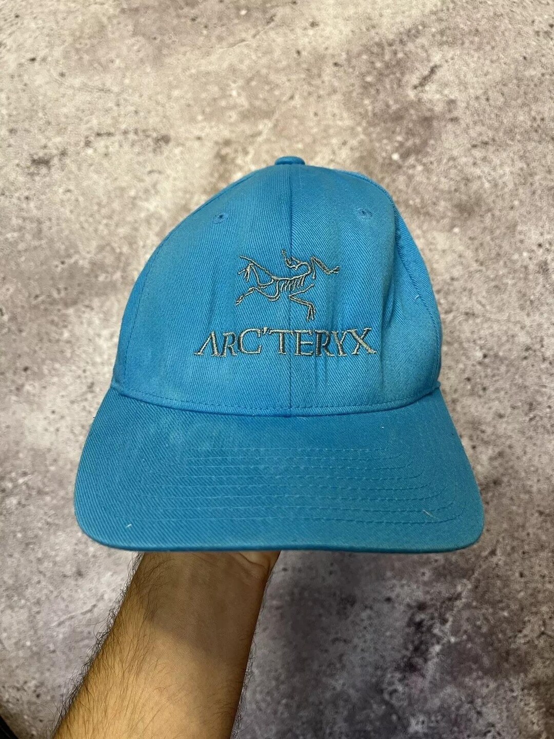 Vintage Arcteryx Blue Cap - Etsy