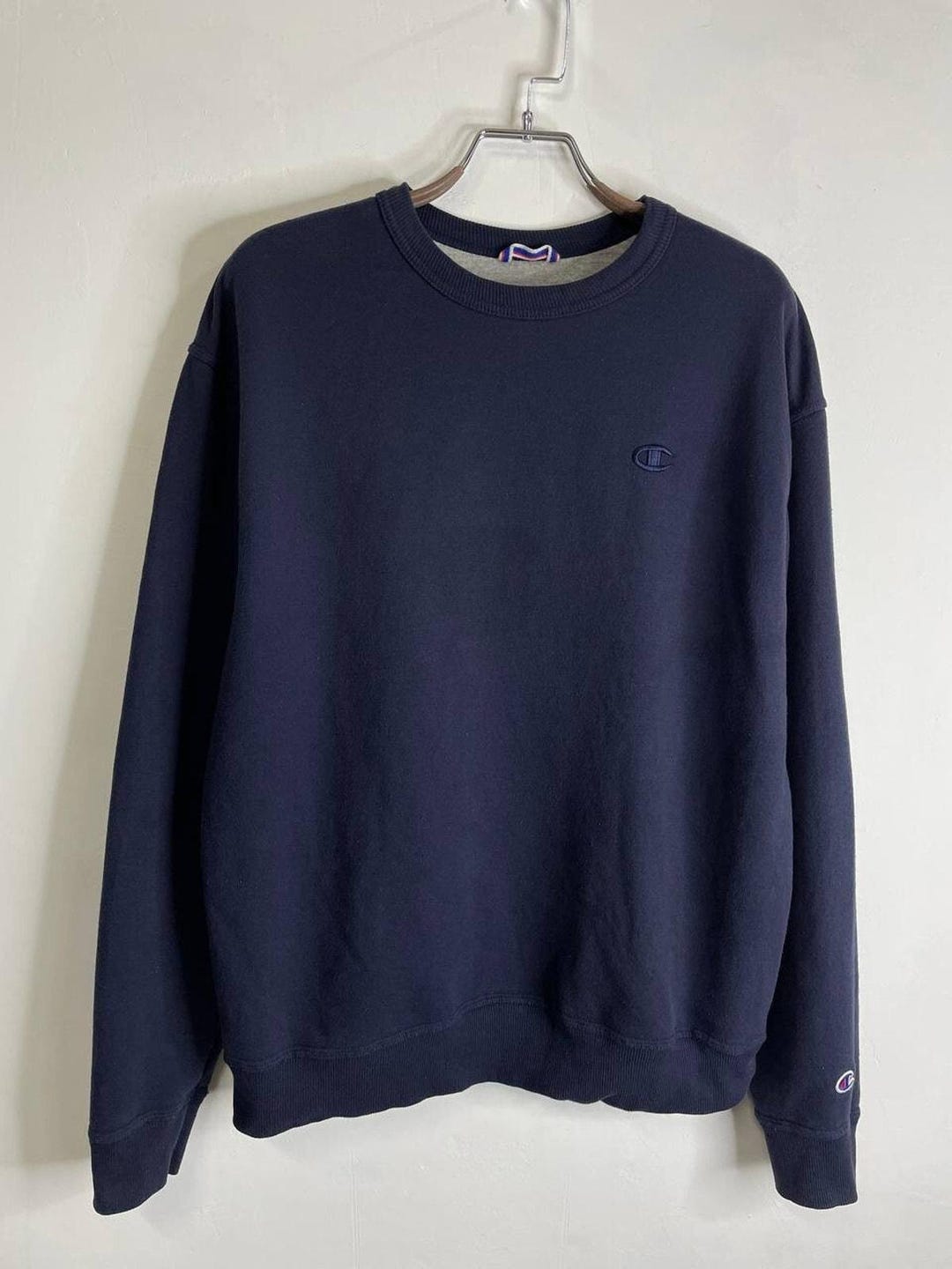 Vintage Champion Navy Blue Crewneck Sweatshirt Size L - Etsy