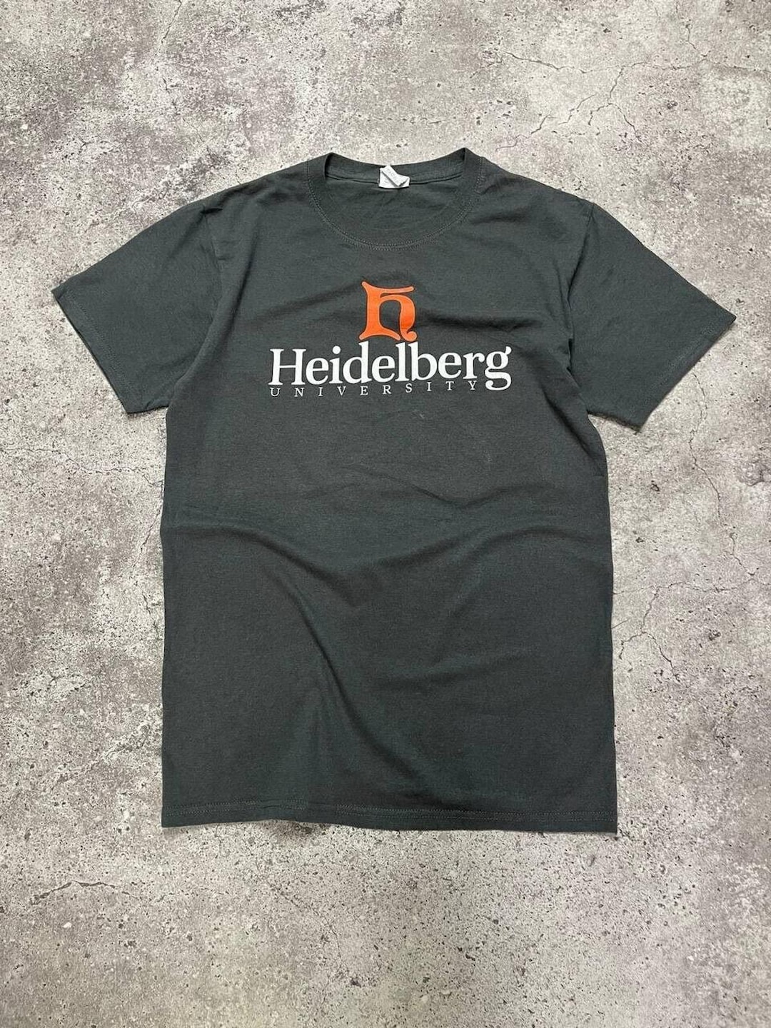 Vintage Heidelberg University T-shirt Black S Jerzees Dri-power College ...