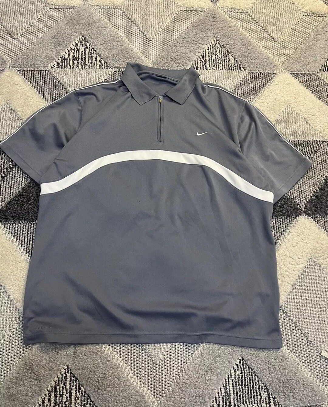 Vintage Nike Y2K Drill Mini Logo Polo T Shirt Athletic Retro Wear - Etsy