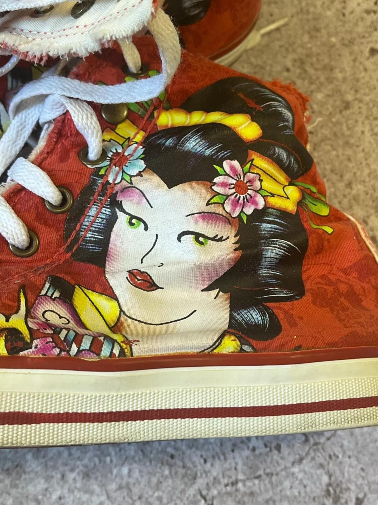 Vintage Ed Hardy Rare Sneakers - Etsy