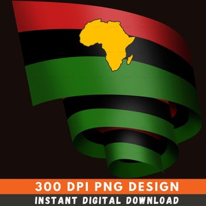 African American Flag PNG: Celebrate Diversity and Pride - Etsy