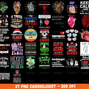 Cardiologist Png Bundle, Cardiology, Cardiology Shirt Png ...