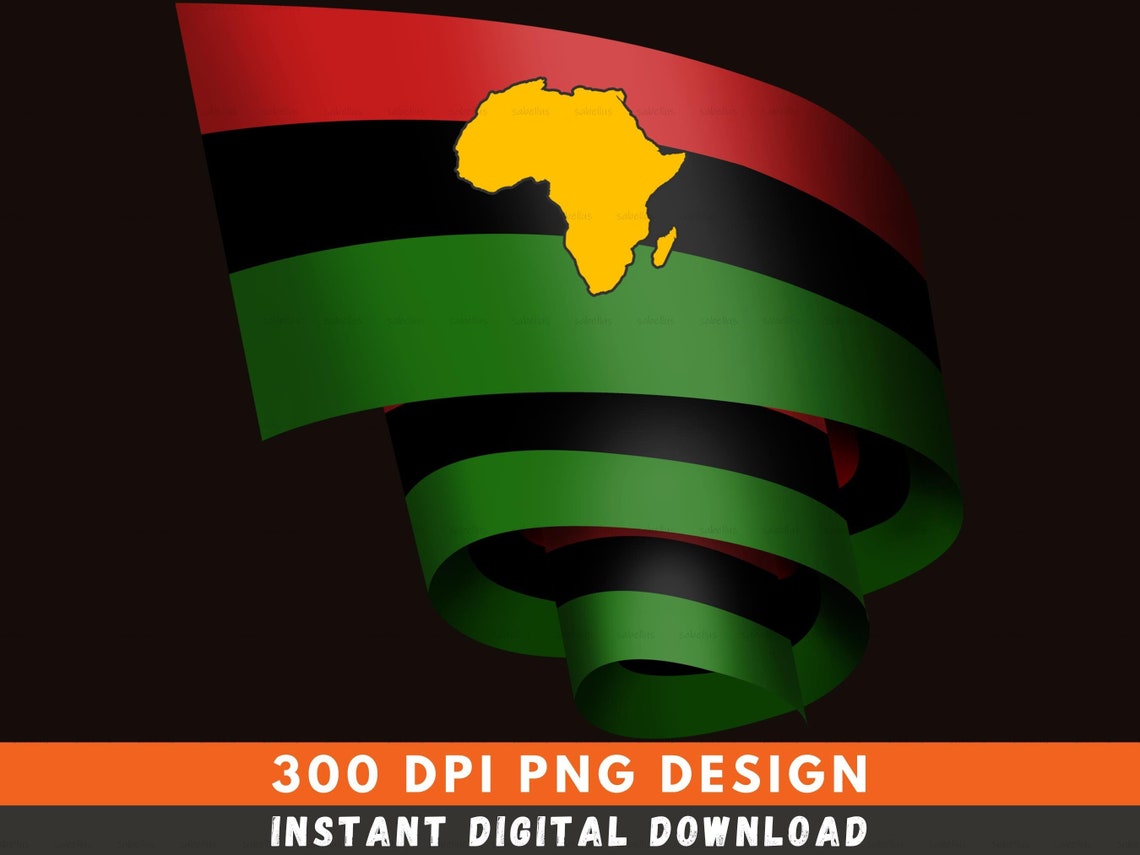 African American Flag PNG: Celebrate Diversity and Pride - Etsy
