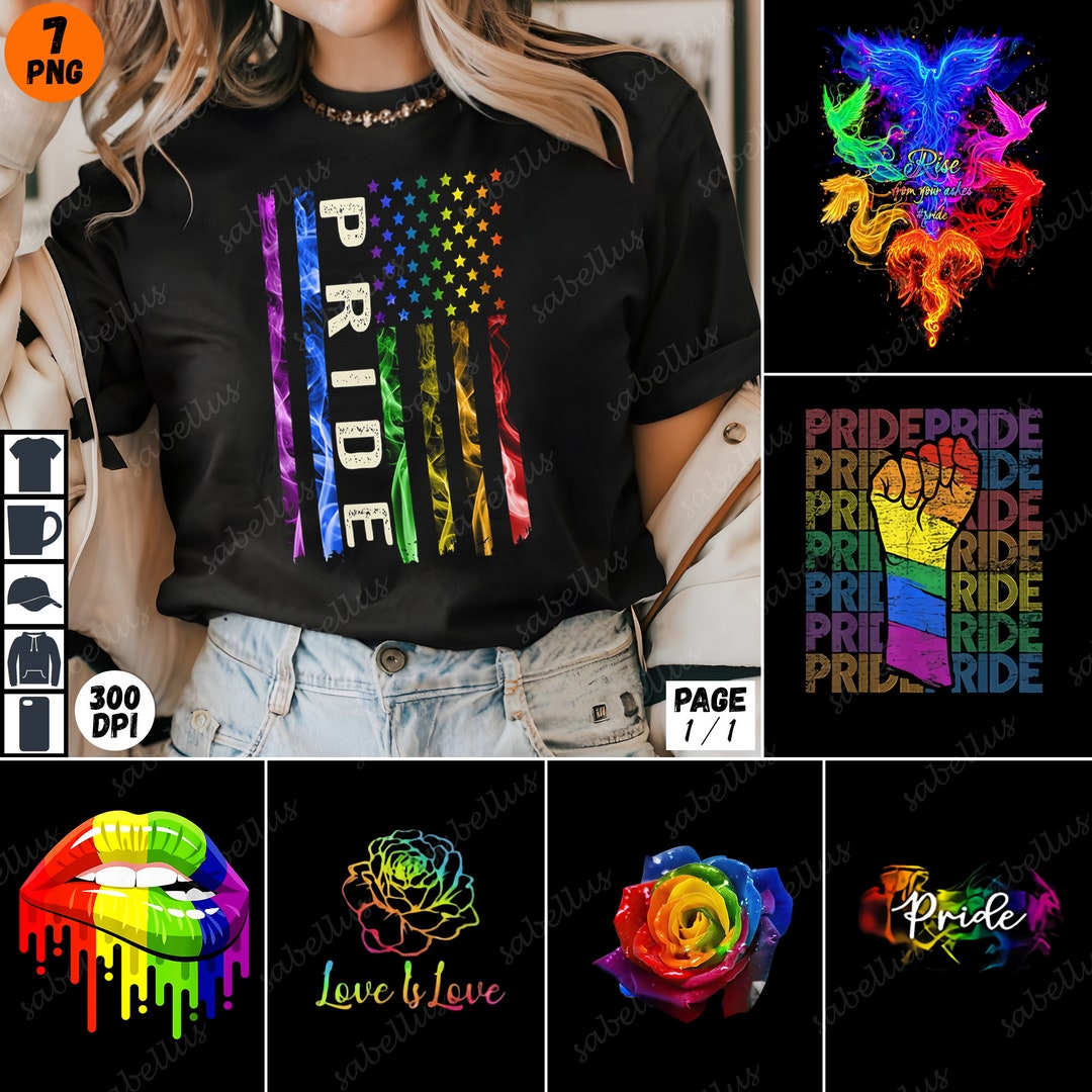 7 PNG LGBTQ Pride Bundle, LGBT Png, Pride Png, Gay Pride Png, Lgbt ...