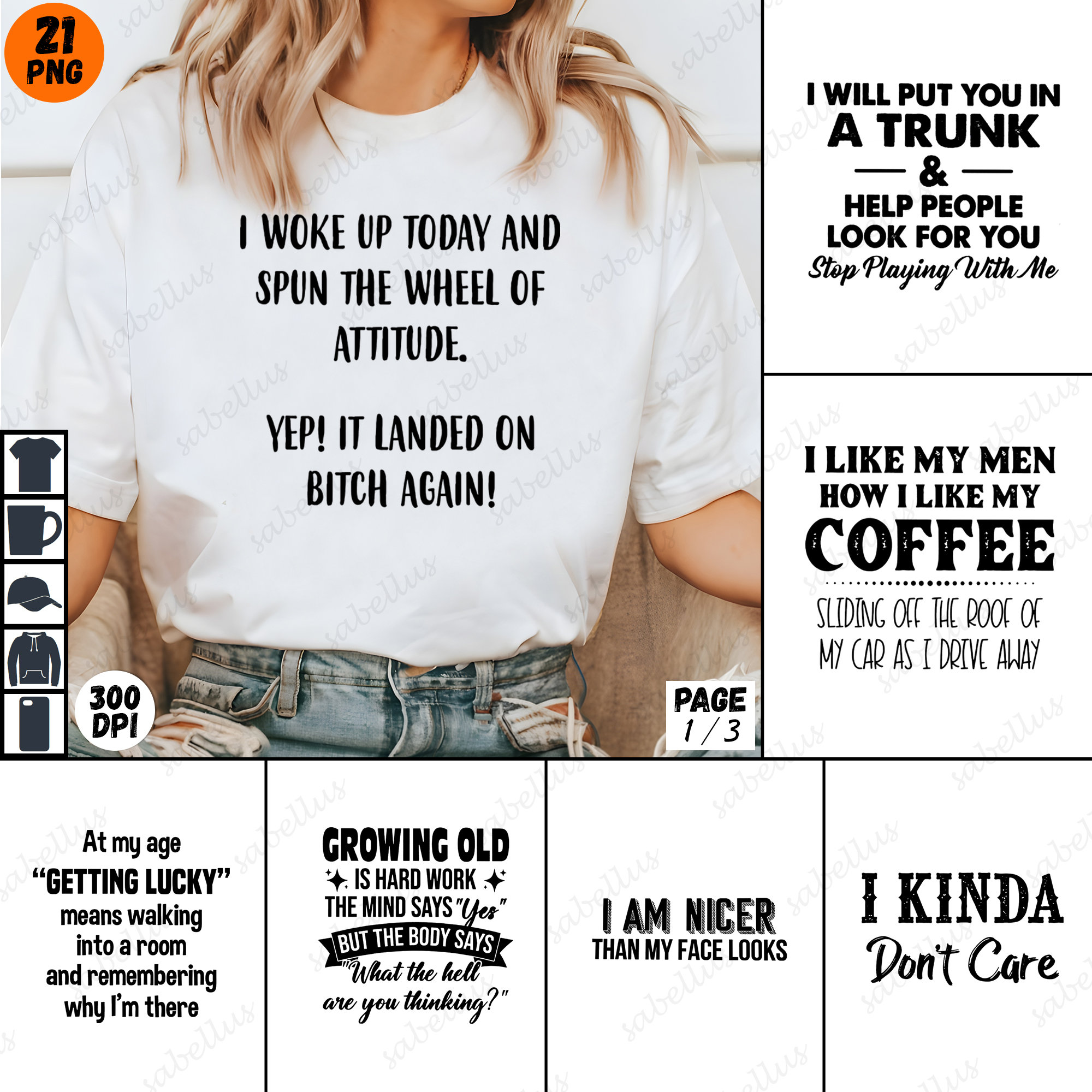 Funny Quotes PNG Bundle, Humorous Digital Art, Getting Lucky at My Age ...