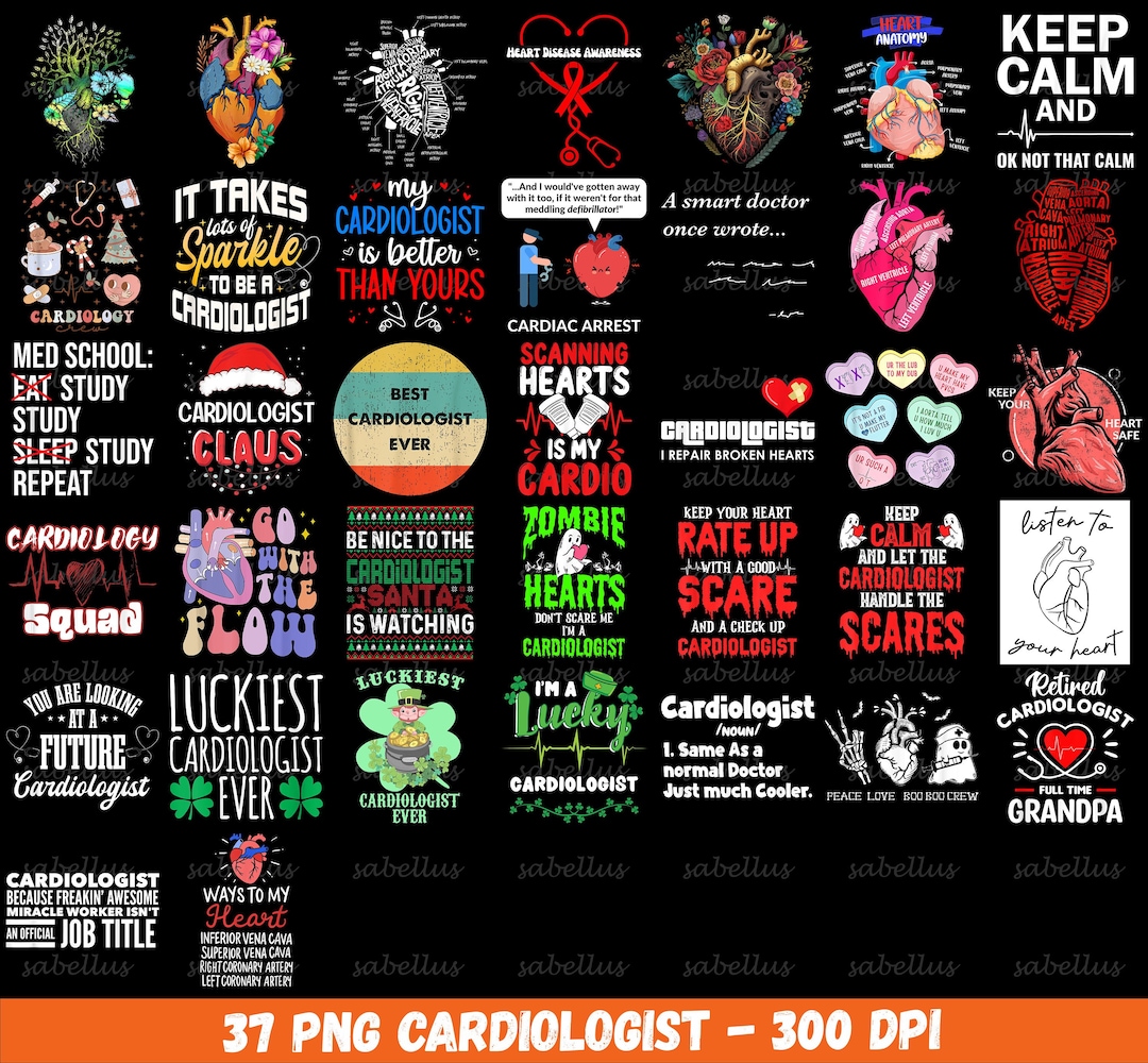 Cardiologist Png Bundle, Cardiology, Cardiology Shirt Png ...