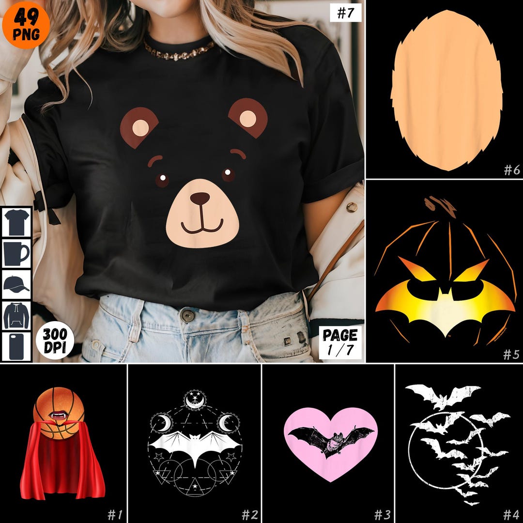 Halloween Vampire Basketball PNG Bundle, Fledermaus Kostüm Shirt, Retro ...