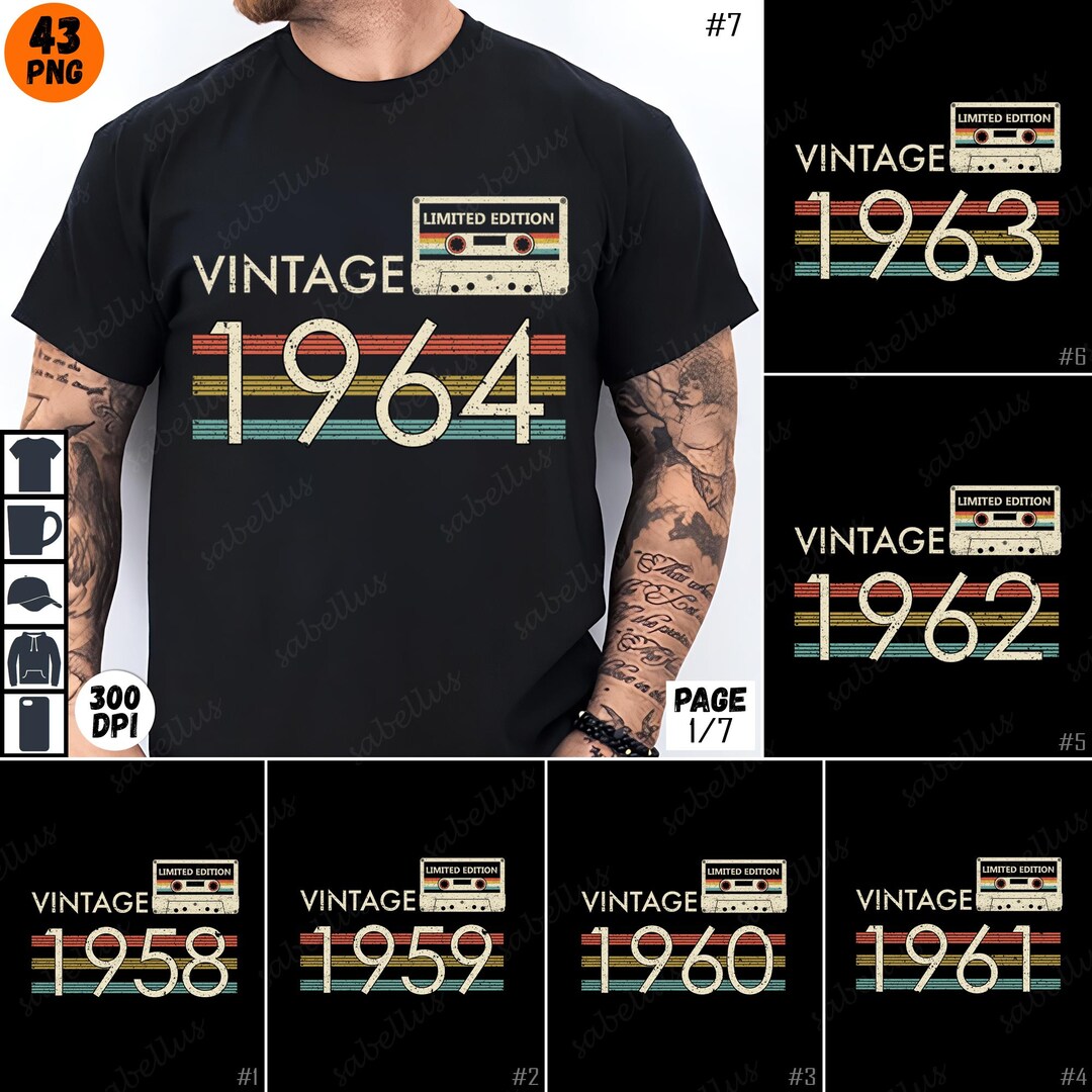 Vintage 1999 PNG Bundle, Retro 1999 Sublimation Design, 1990s Nostalgia ...
