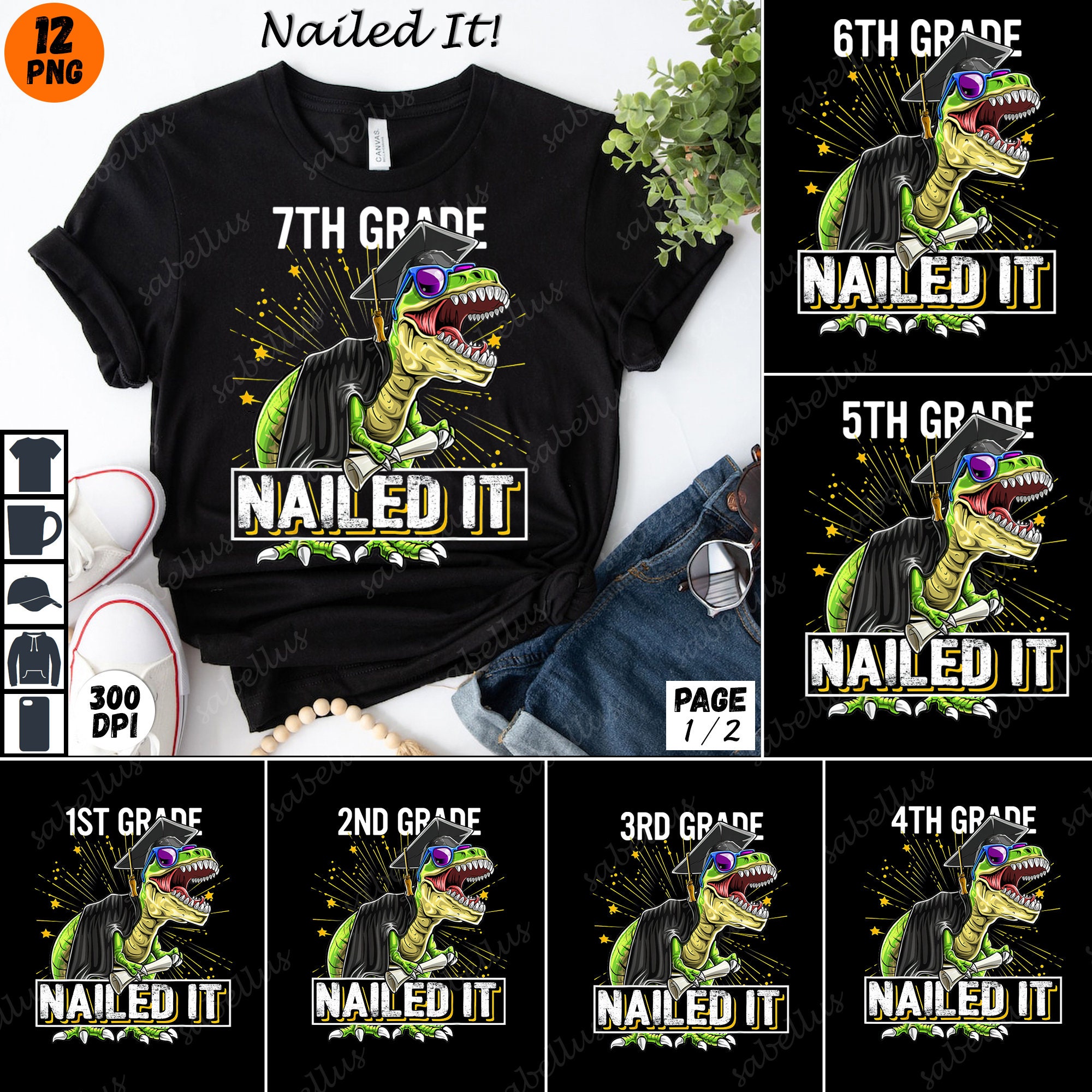 Dinosaur Graduation Png, Dinosaur Nailed It Png, Funny Dinosaur Png ...