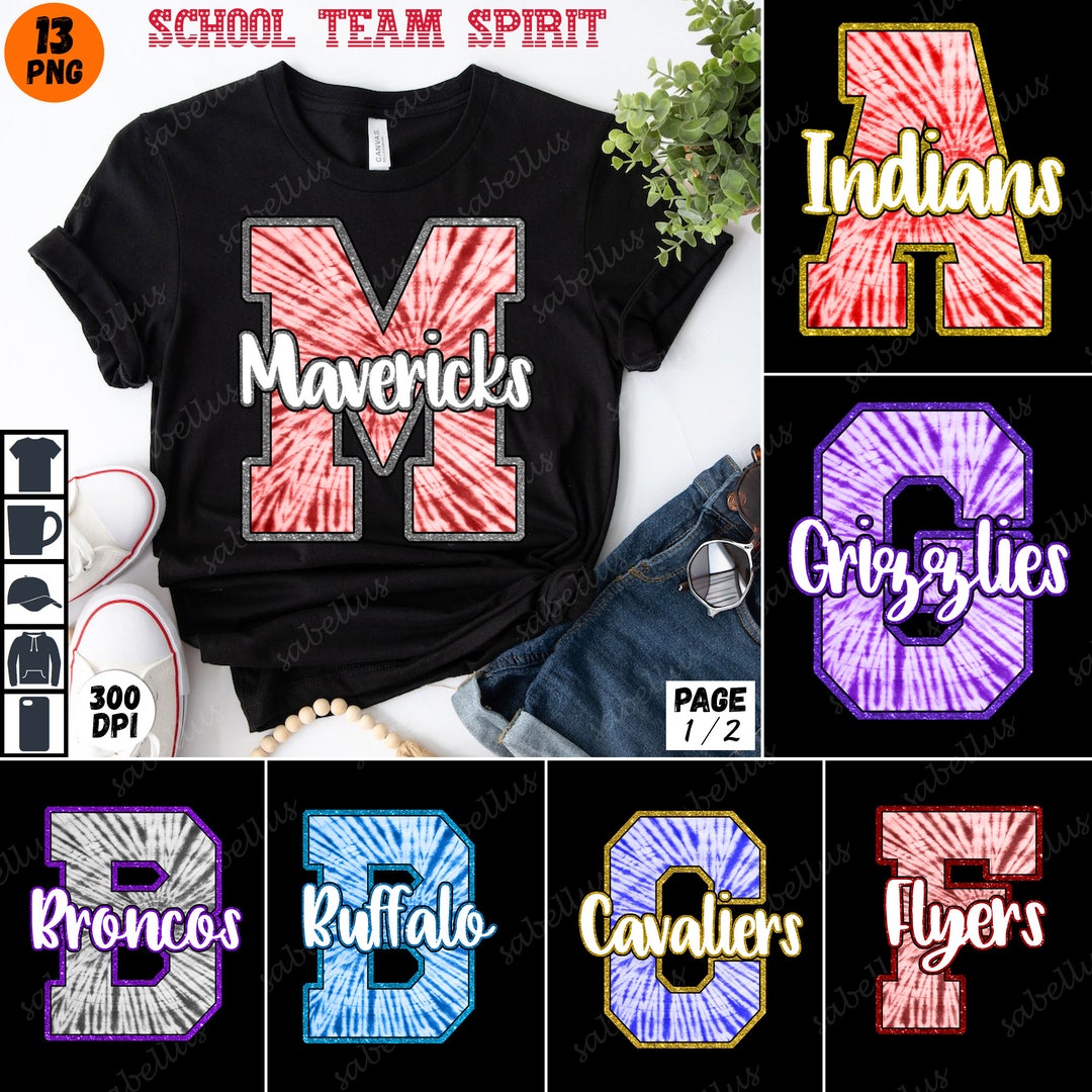 13 PNG Bundle School Teams Spirit | Broncos, Buffalo, Cavaliers, Flyers ...