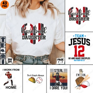 Baseball PNG Bundle, Awesome Design for Players, Coaches, Fans ...