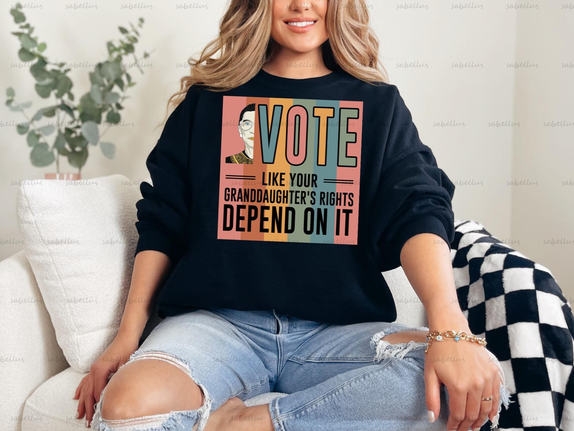 Bundle Vote Rights Png, Vote Like Ruth Sent You Png, Feminist Gift, the ...