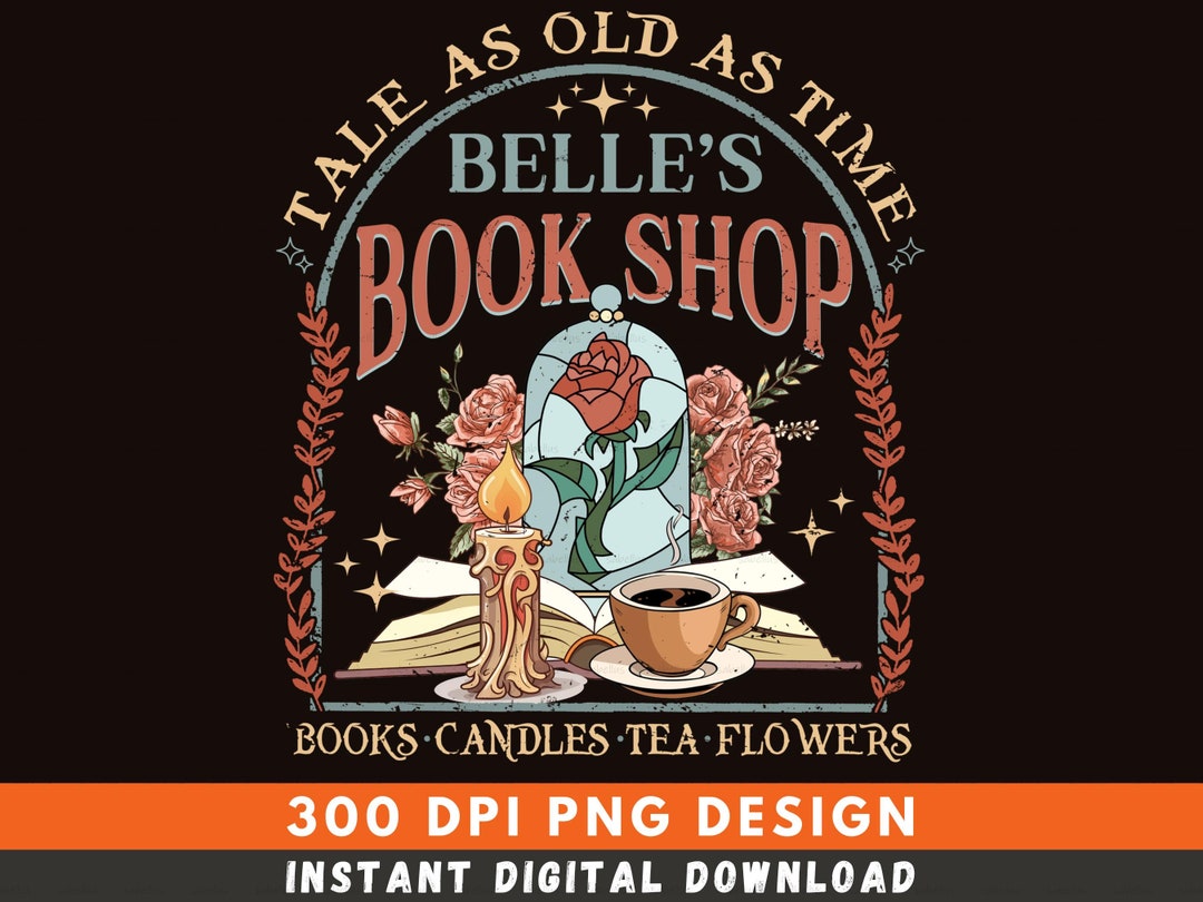 Old as Time Png, Belles Book Shop Png, Disney Princess Png, Belle ...