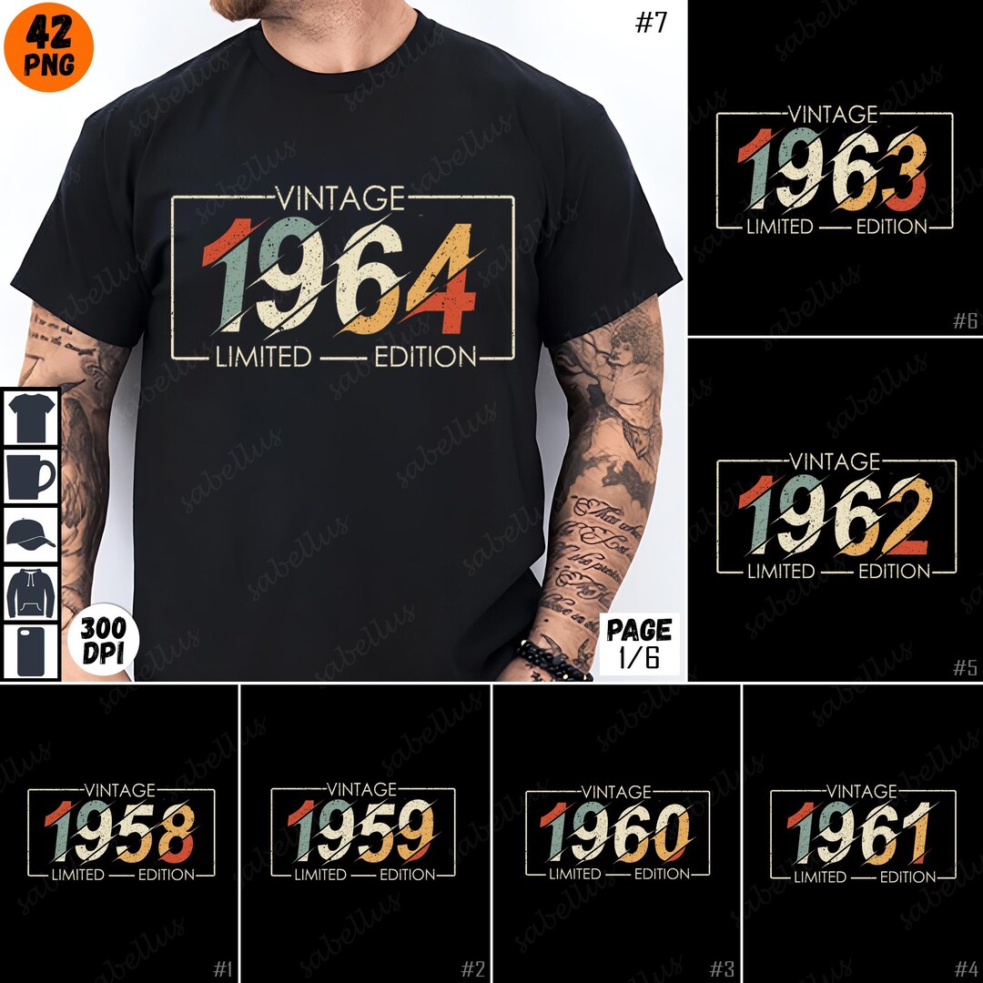 Vintage 1971 PNG, Limited Edition 1971 Sublimation, Retro 1971 Design ...