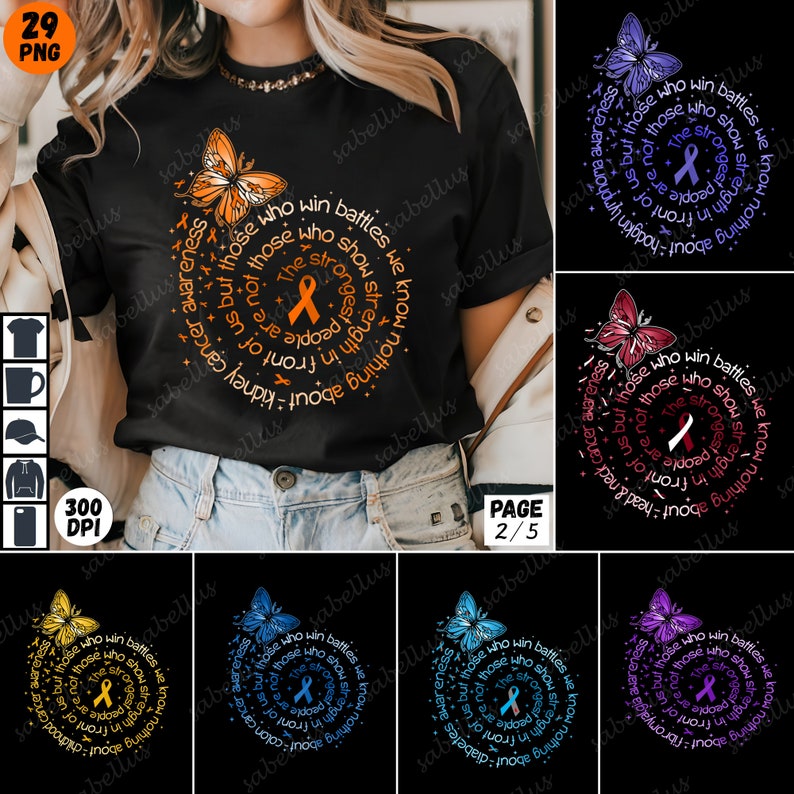 Stand up Cancer PNG Bundle, Cancer Awareness Sublimation Designs ...