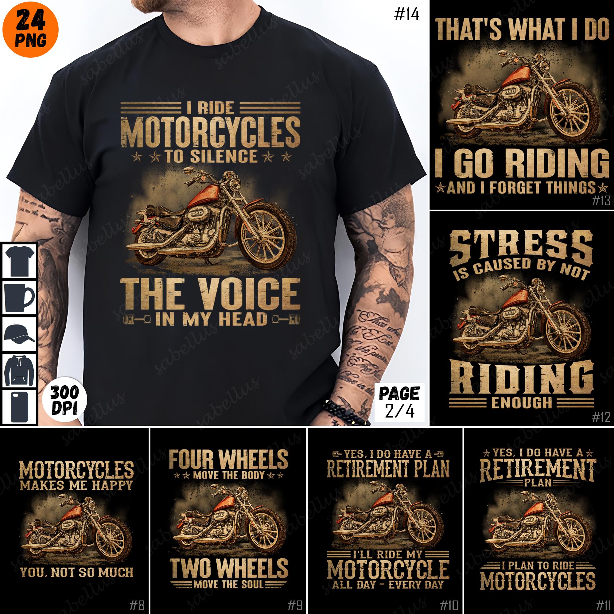 Motorcycle PNG Bundle, Biker Sublimation Designs, Vintage Motorcycle ...
