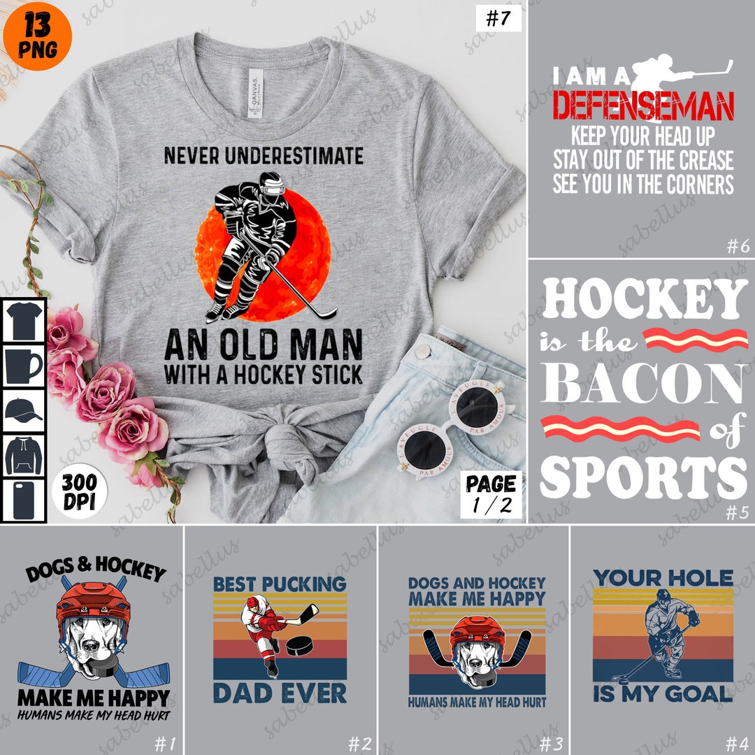 Hockey PNG Bundle, Dogs & Hockey, Best Pucking Dad, Your Hole is My ...
